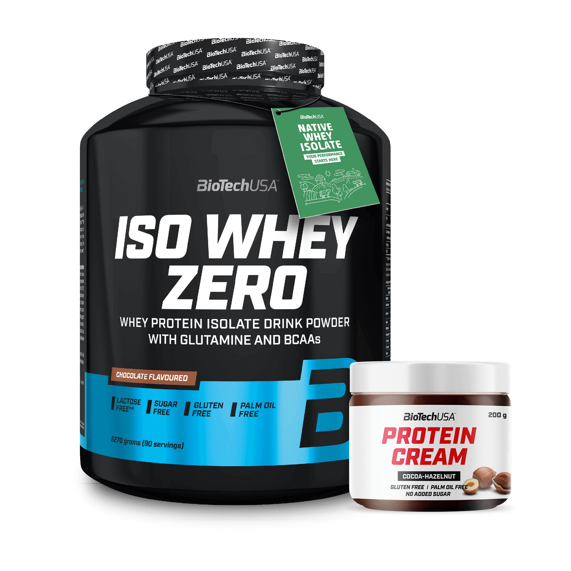 Iso Whey Zero 2270g + Protein Cream 200g (BiotechUSA) - Olympian Gods